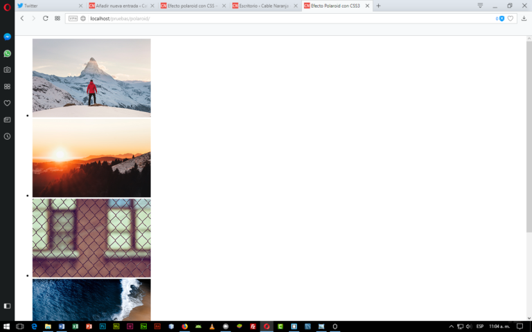 Efecto polaroid con CSS | Cable Naranja