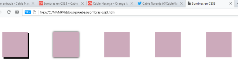 Sombras en CSS3 | Cable Naranja