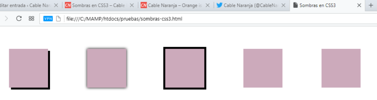Sombras en CSS3 | Cable Naranja