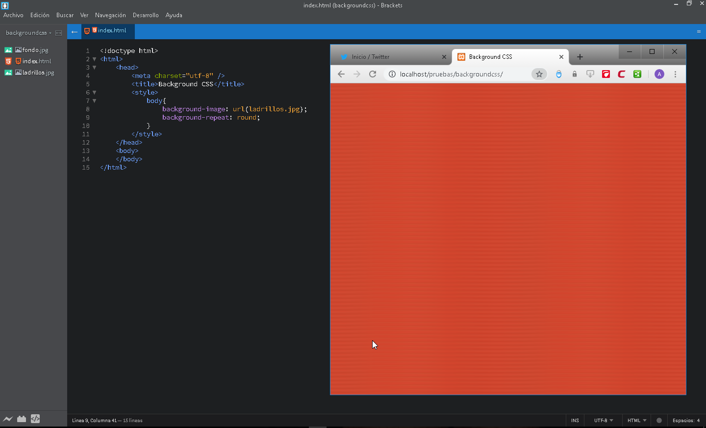 Como colocar imágenes de fondo con CSS | Cable Naranja