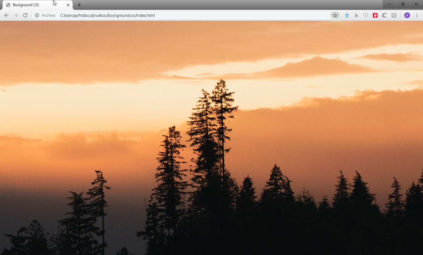 Como colocar imágenes de fondo con CSS | Cable Naranja