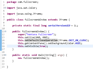 Como hacer fullscreen en una aplicación #Java | Cable Naranja