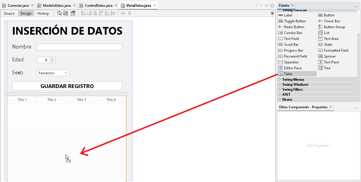 Cómo Llenar Un Jtable Con Una Tabla Mysql Cable Naranja