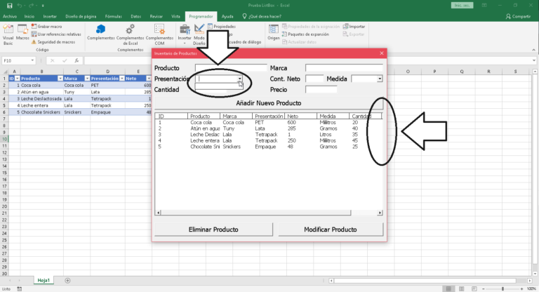 Cómo utilizar un ListBox como tabla en Excel | Cable Naranja